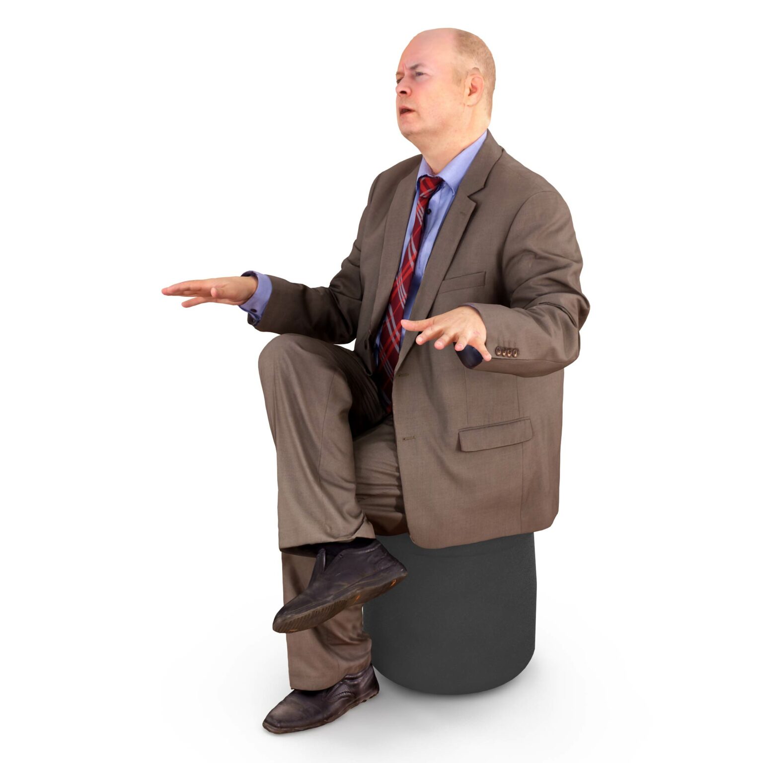 Businessman explaining 3D Model - by Renderbot LLC