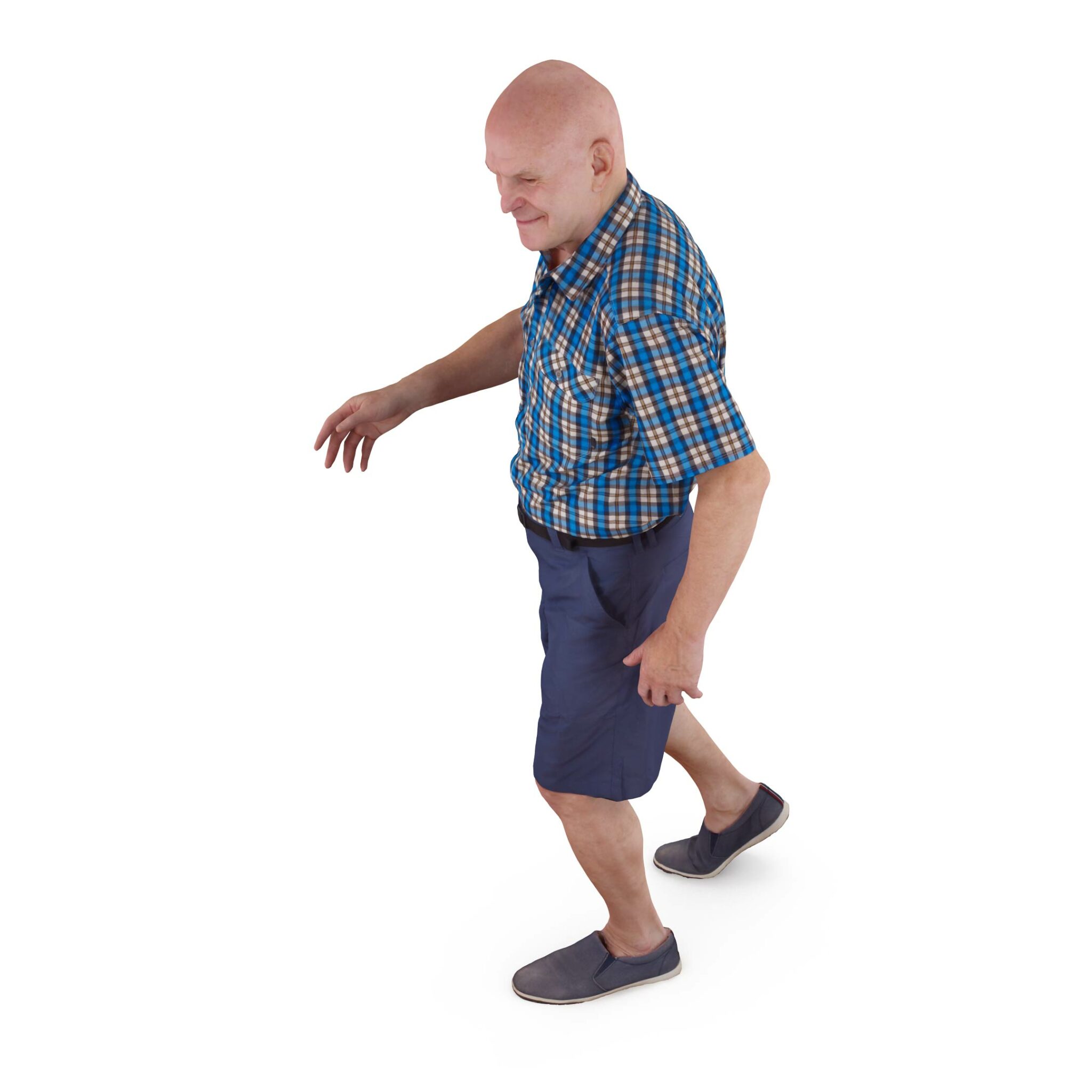 Crowd walking x19 3d models- by Renderbot LLC