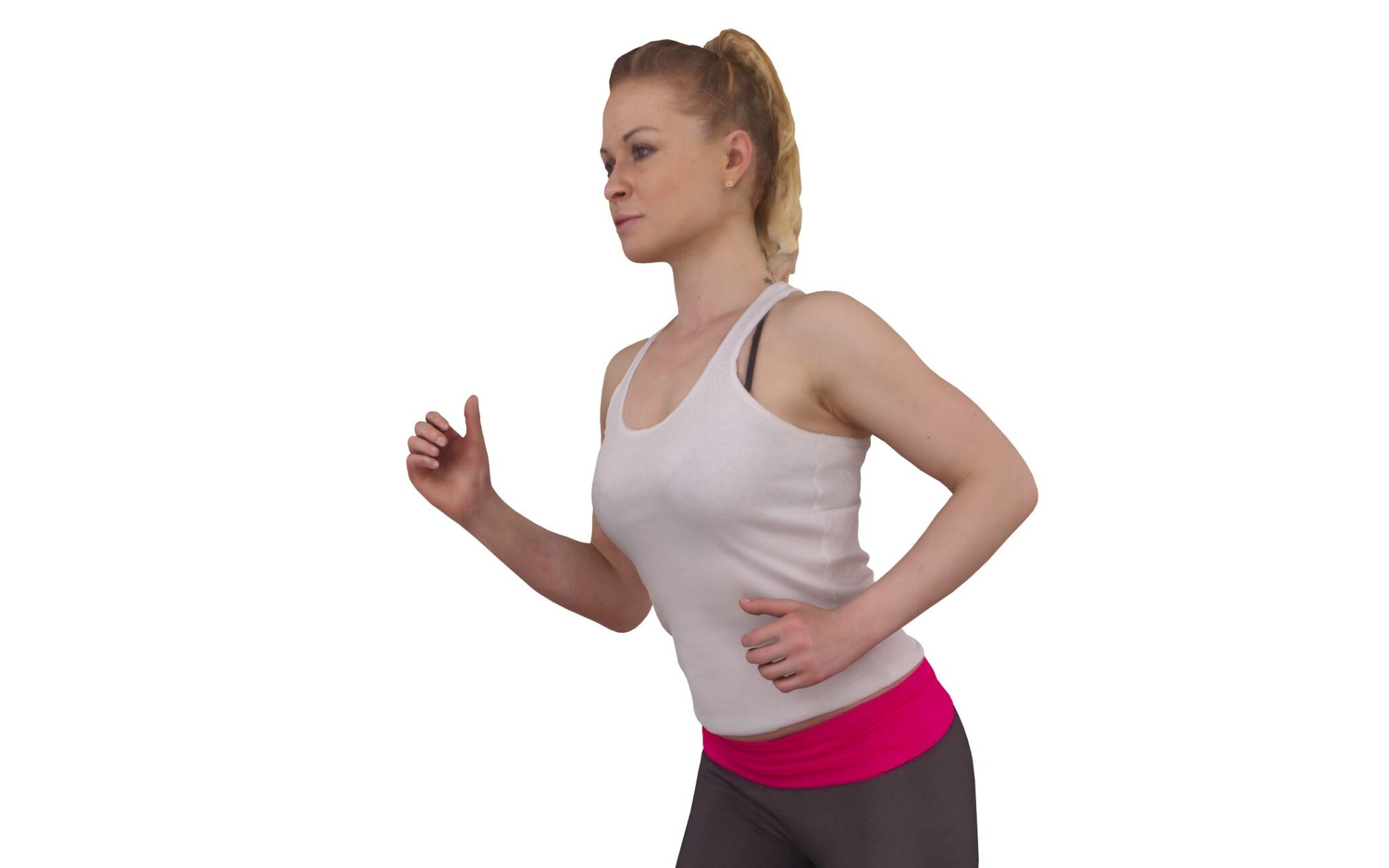 Fit girl running 3D Model - by Renderbot LLC