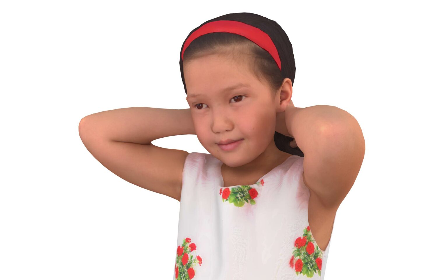 Baby girl standing 3D Model - by Renderbot LLC