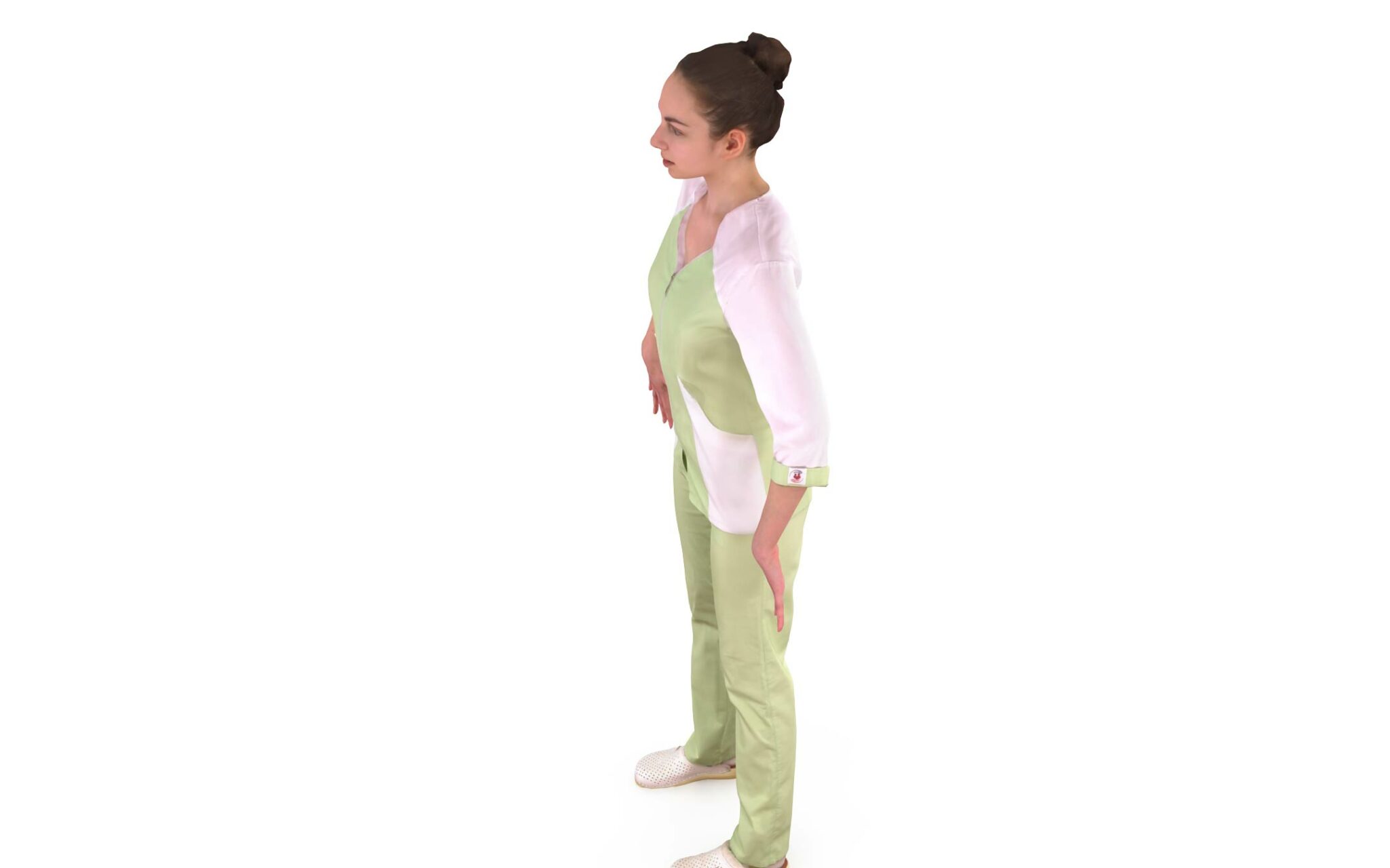 Nurse woman A-pose 3D Model - by Renderbot LLC
