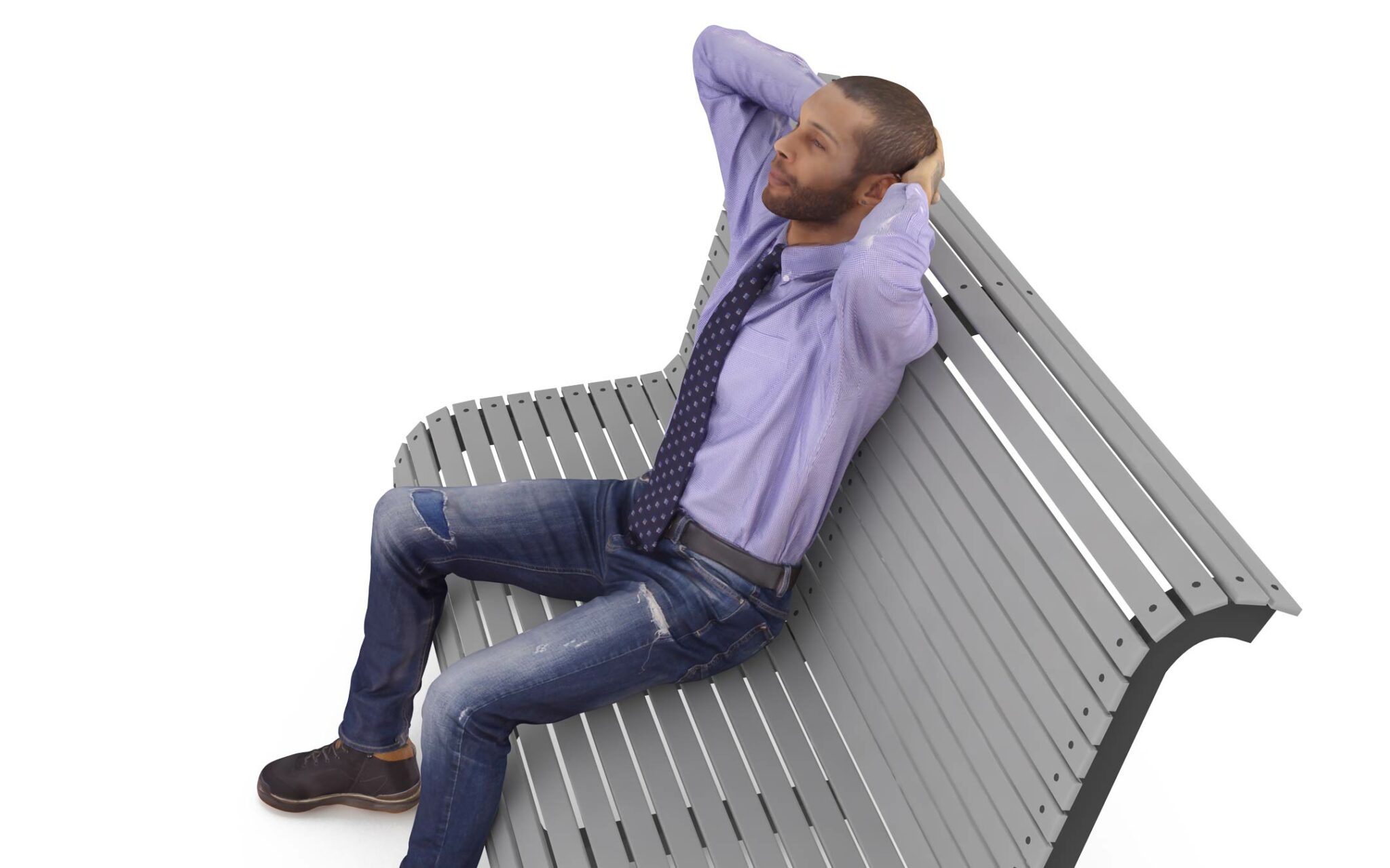 Businessman relaxing 3D Model - by Renderbot LLC