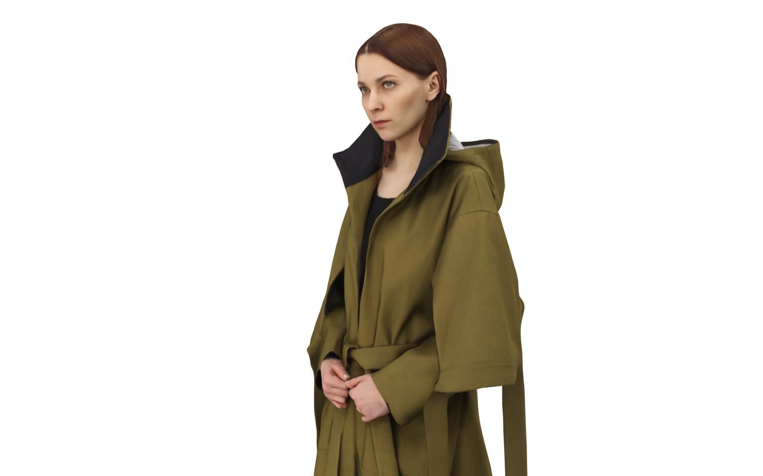Woman in coat 3D Model - by Renderbot LLC