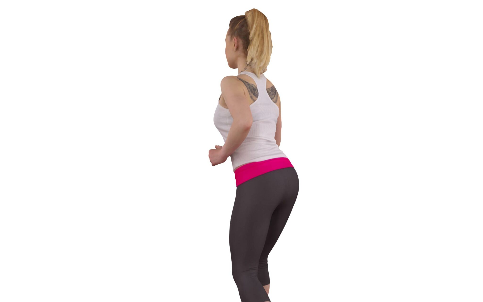 Fit girl running 3D Model - by Renderbot LLC