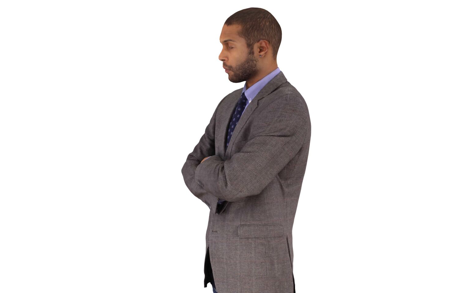 Crossed arms man 3D Model - by Renderbot LLC