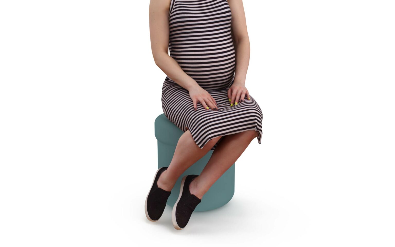 Pregnant woman sitting 3D Model - by Renderbot LLC