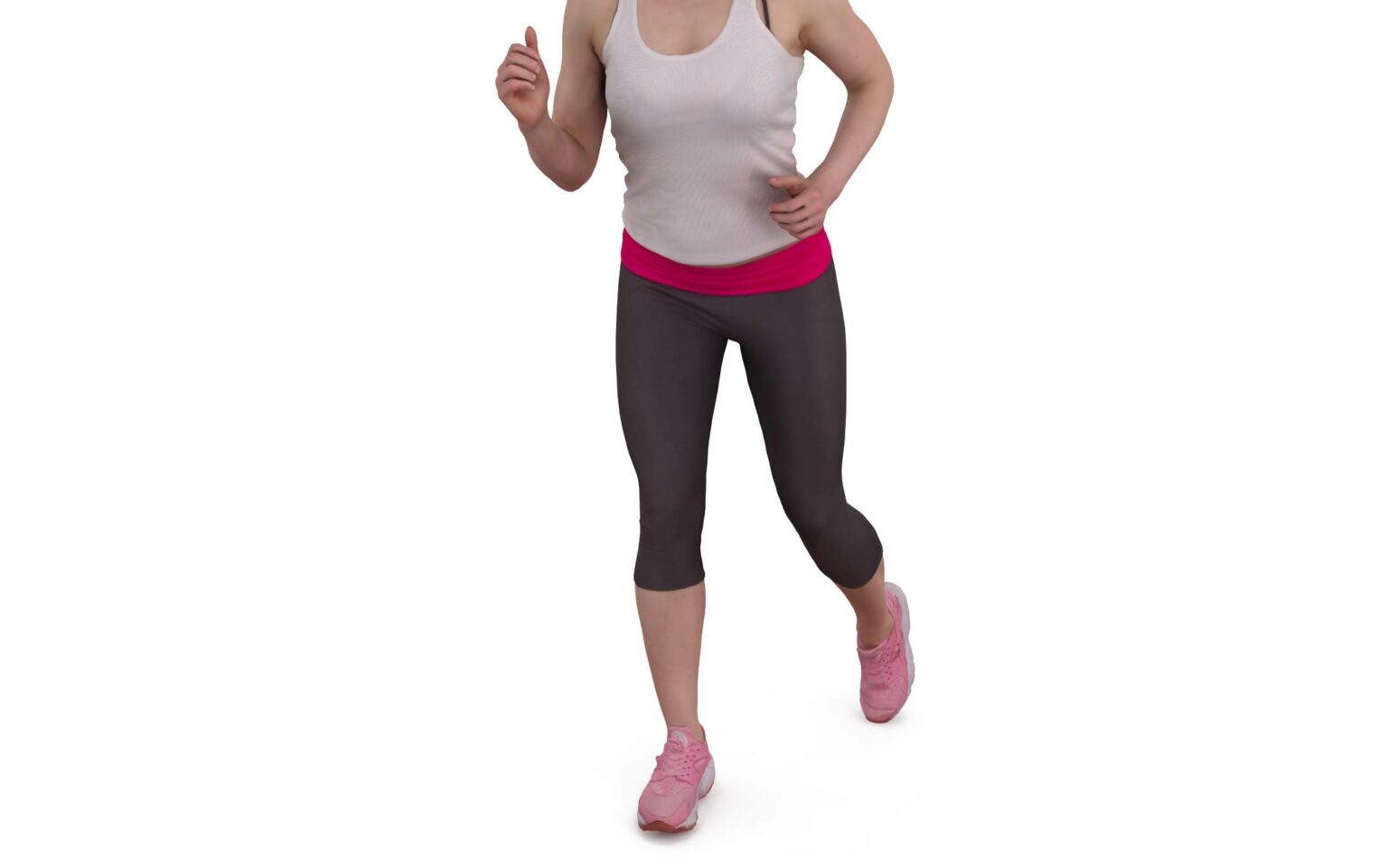 Fit girl running 3D Model - by Renderbot LLC