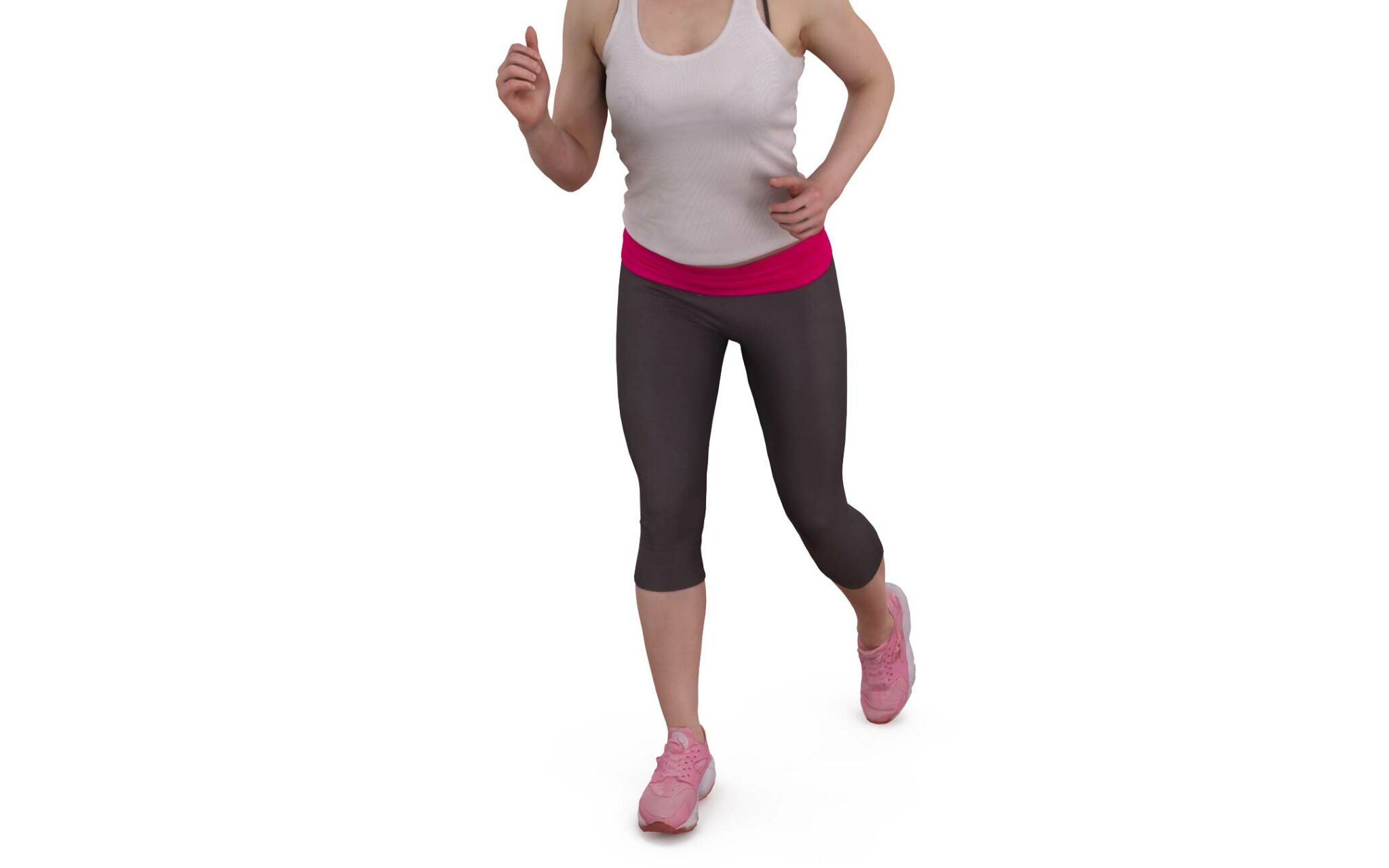 Fit girl running 3D Model - by Renderbot LLC