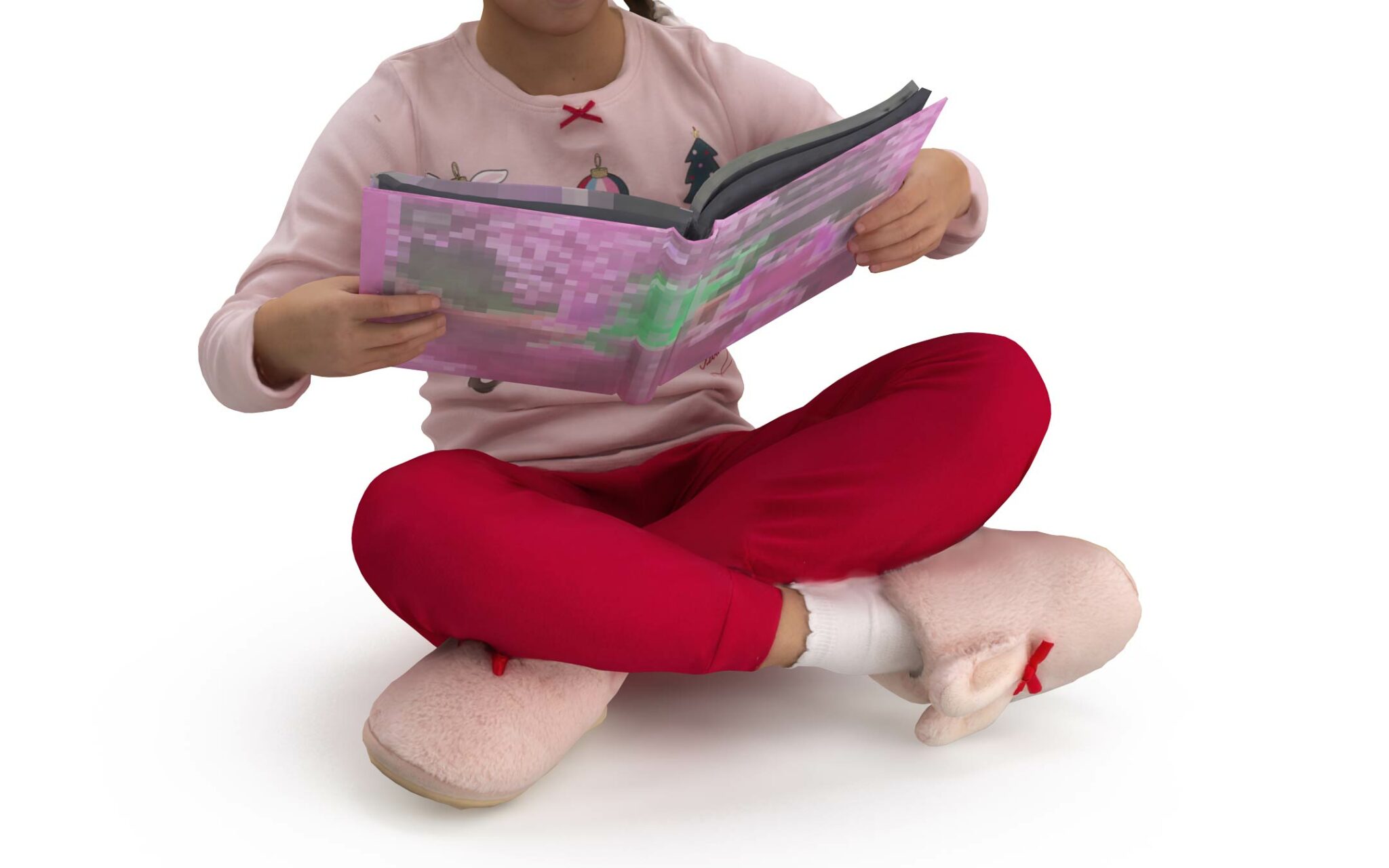 Girl reading 3D Model - by Renderbot LLC
