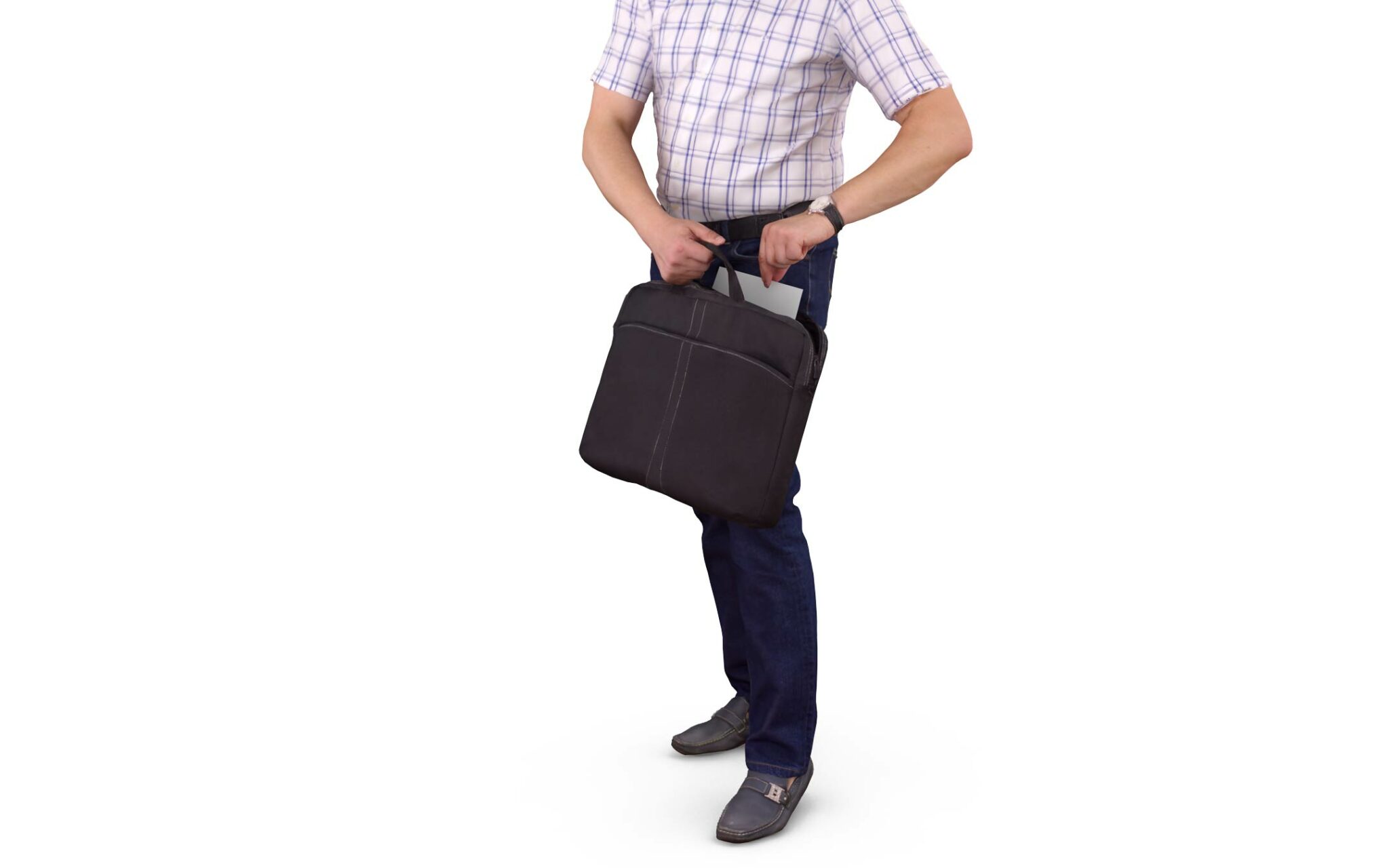 City man with bag 3D Model - by Renderbot LLC