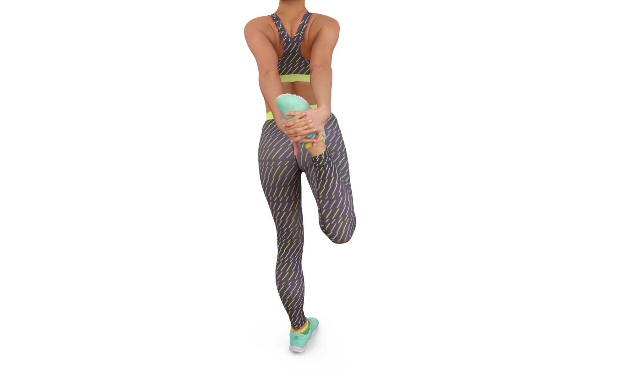 Yoga woman stretching 3D Model - by Renderbot LLC