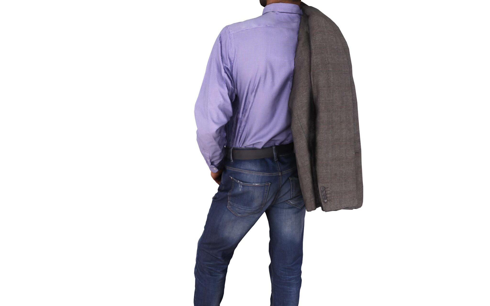 Man jacket over shoulder 3D Model - by Renderbot LLC