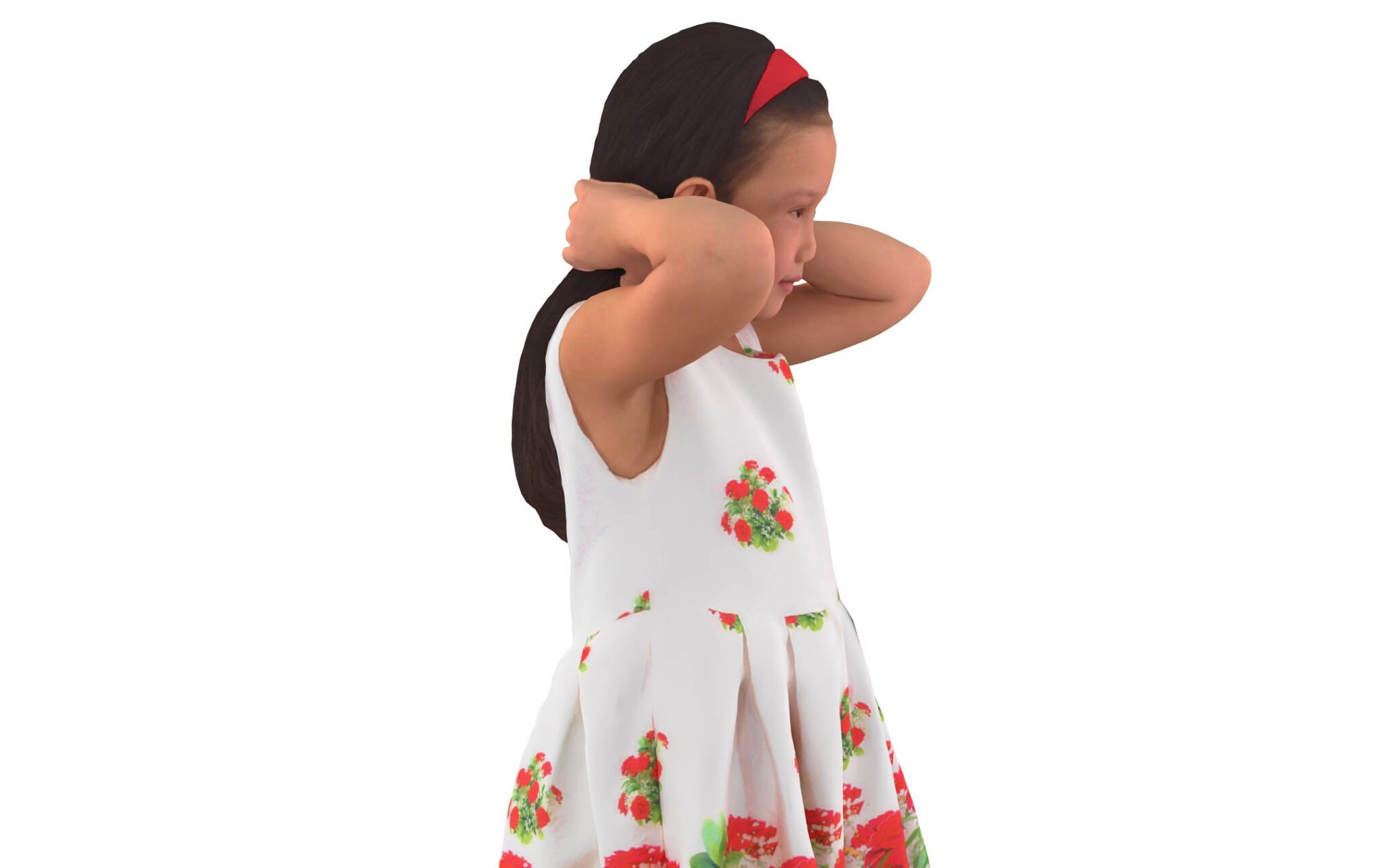 Baby girl standing 3D Model - by Renderbot LLC