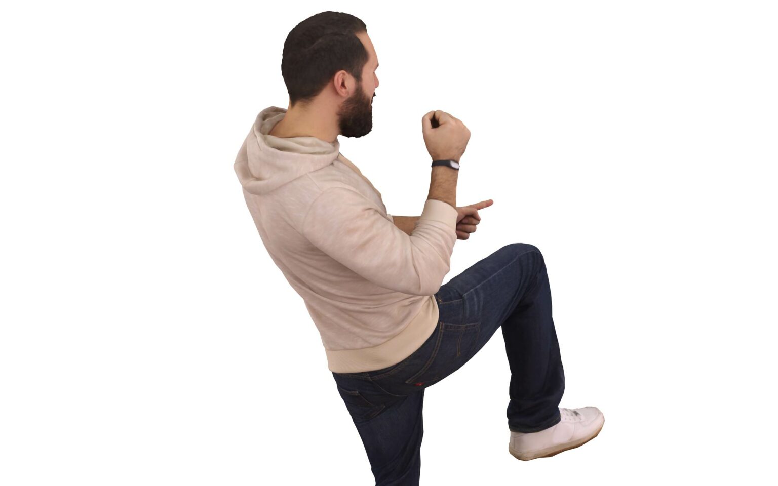 Beard fan man 3D Model - by Renderbot LLC