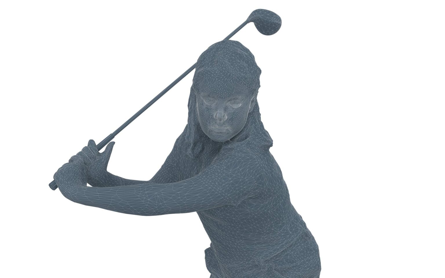Girl golfer 3D Model - by Renderbot LLC