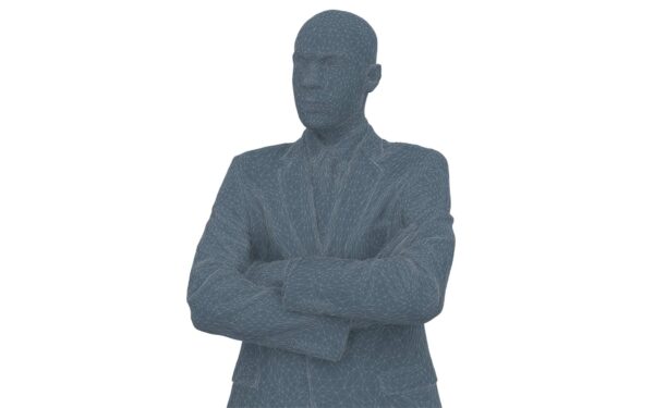 Crossed arms man 3D Model - by Renderbot LLC