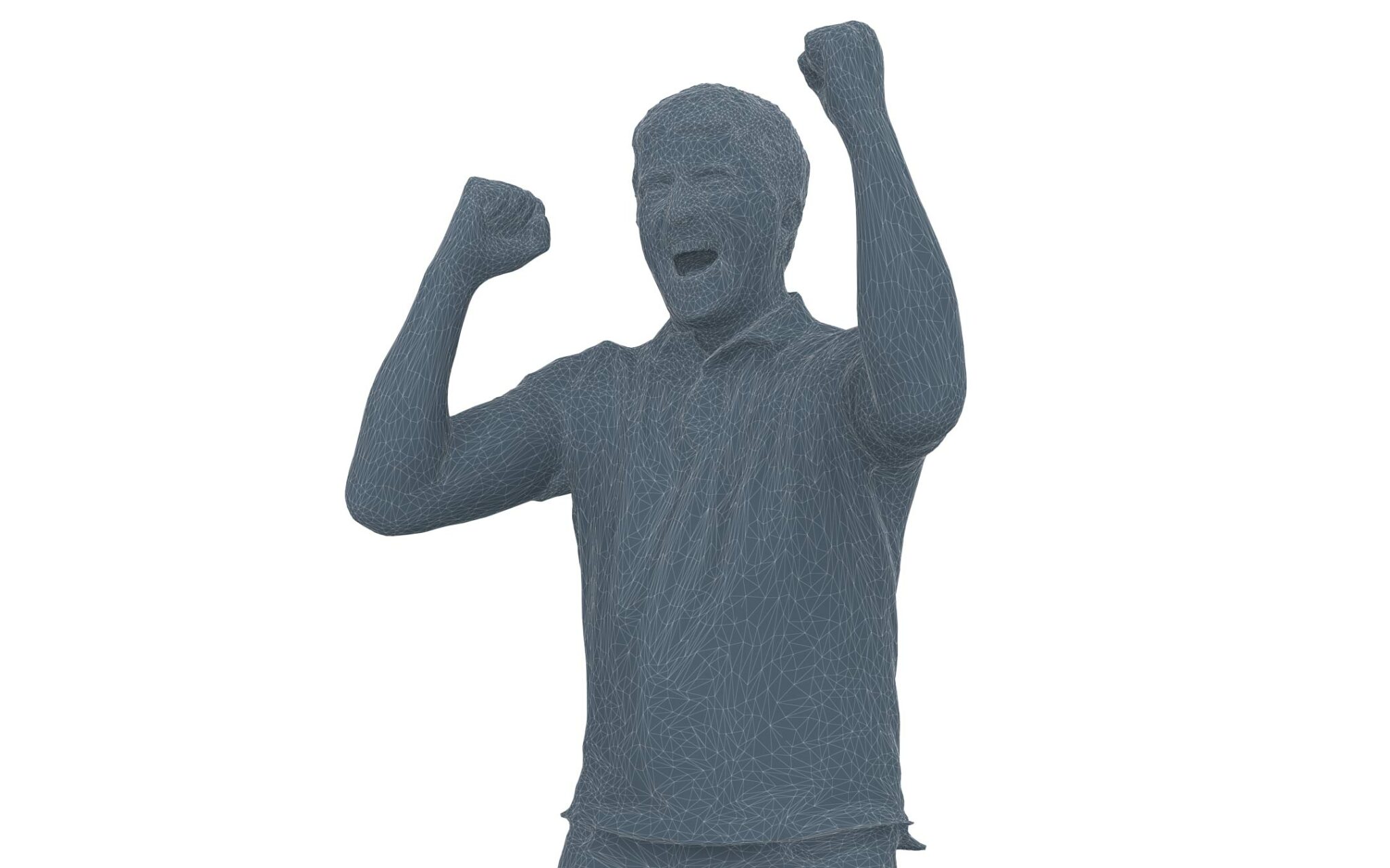 Fan man 3D Model - by Renderbot LLC