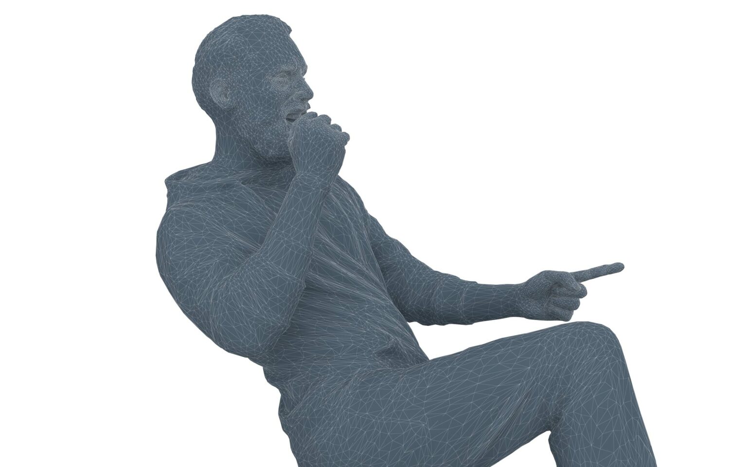 Beard fan man 3D Model - by Renderbot LLC