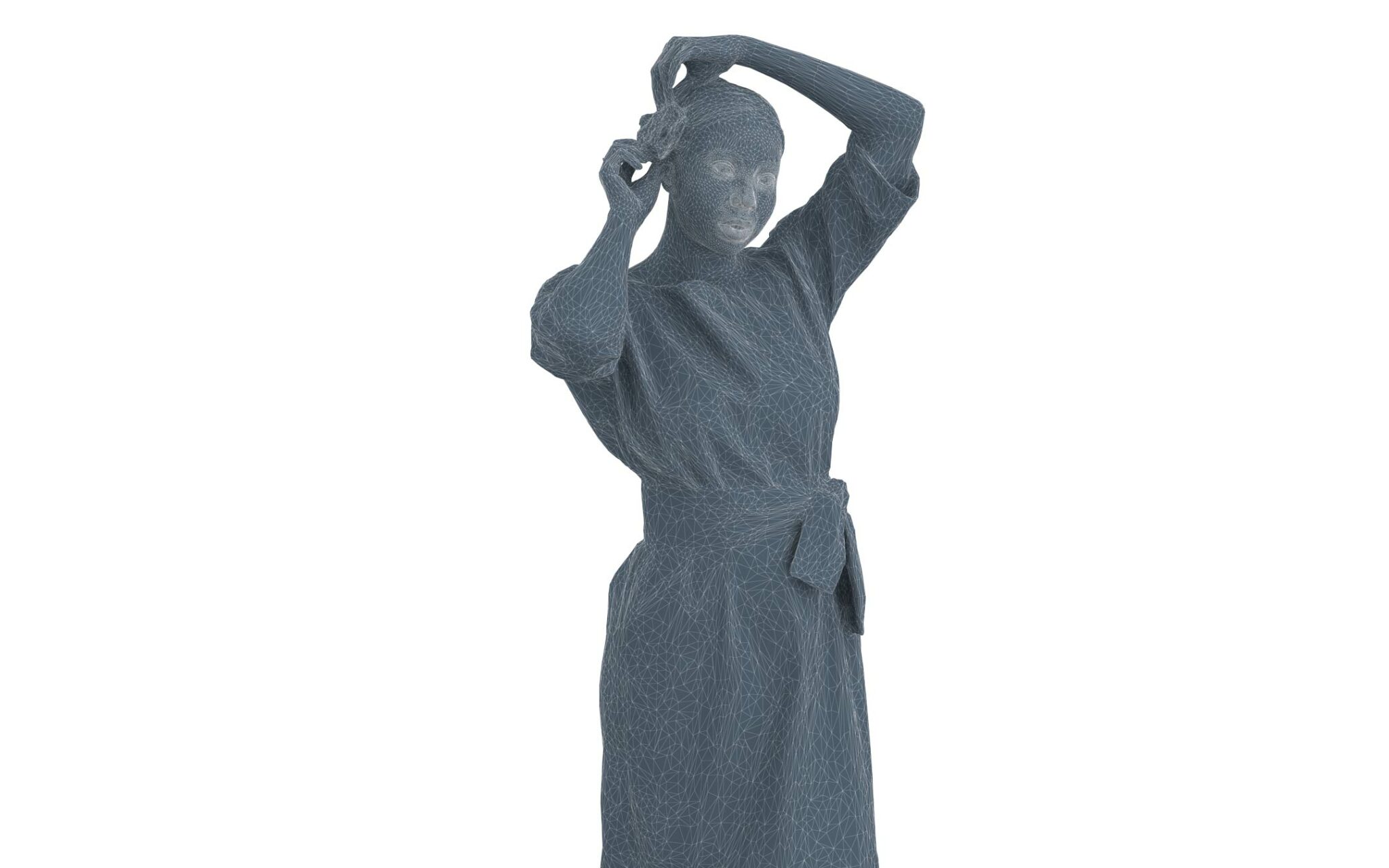 Girl dressing 3D Model - by Renderbot LLC