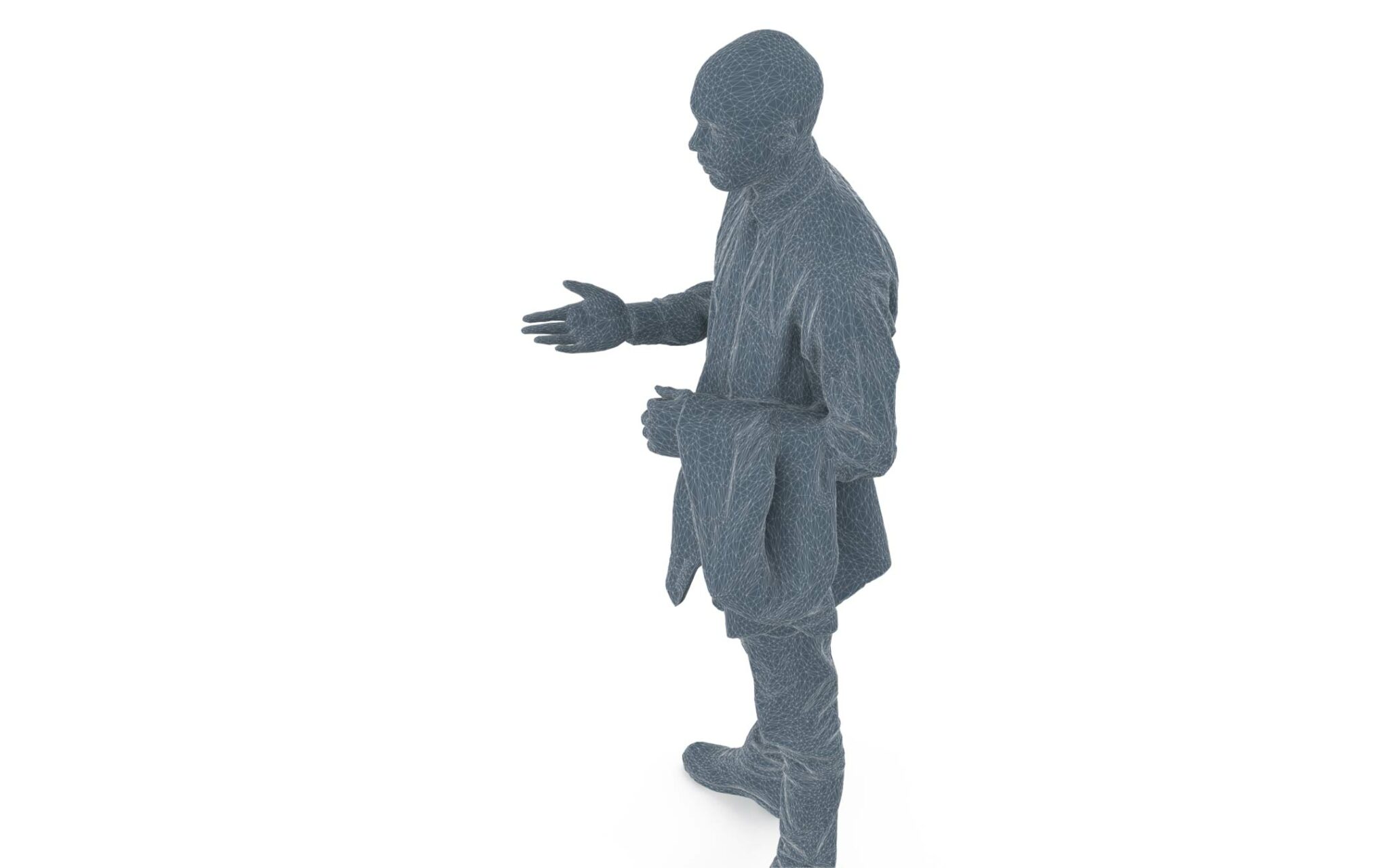 Man talking 3D Model - by Renderbot LLC