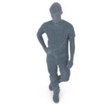 Casual boy standing 3D Model - by Renderbot LLC