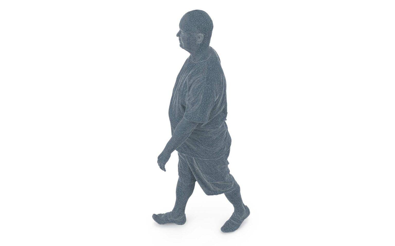 Casual man walking 3D Model - by Renderbot LLC