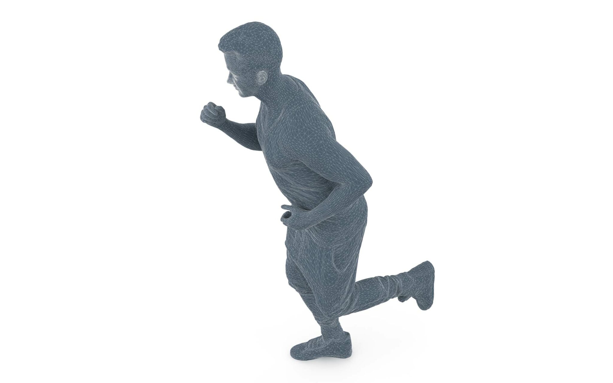 Sportsman running 3D Model - by Renderbot LLC