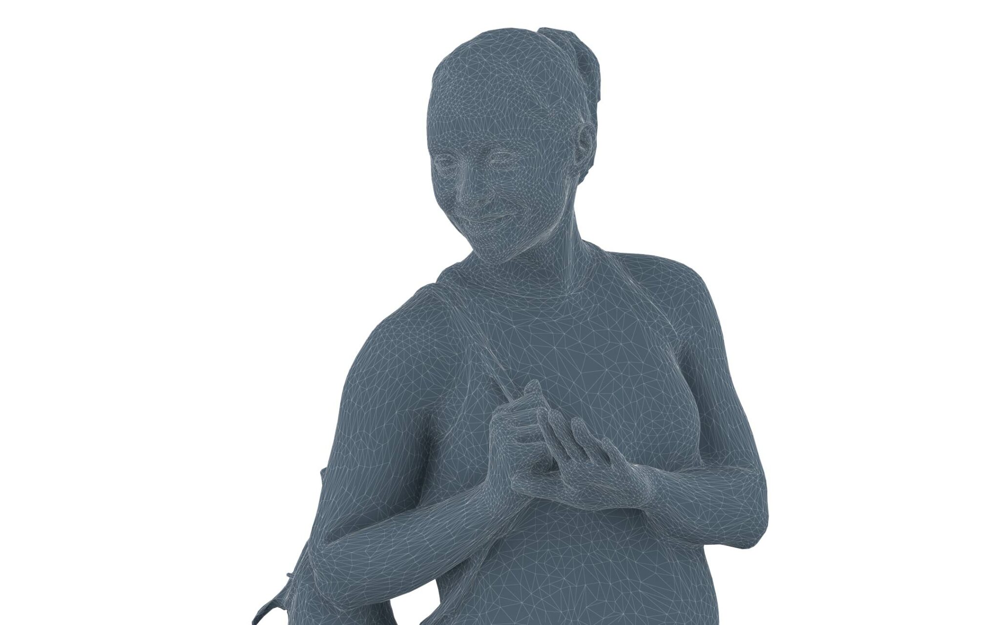 Pregnant woman walking 3D Model - by Renderbot LLC