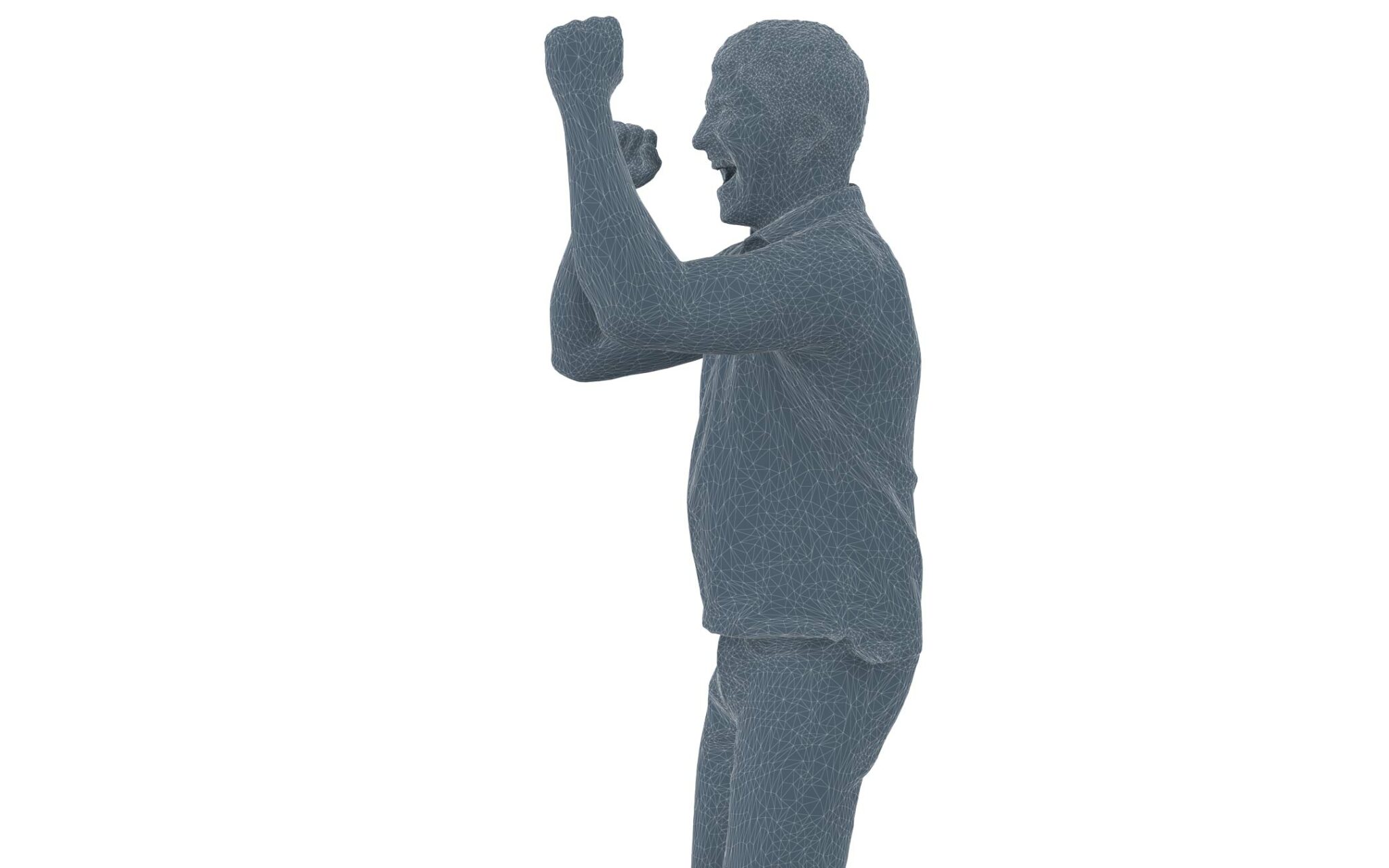 Fan man 3D Model - by Renderbot LLC