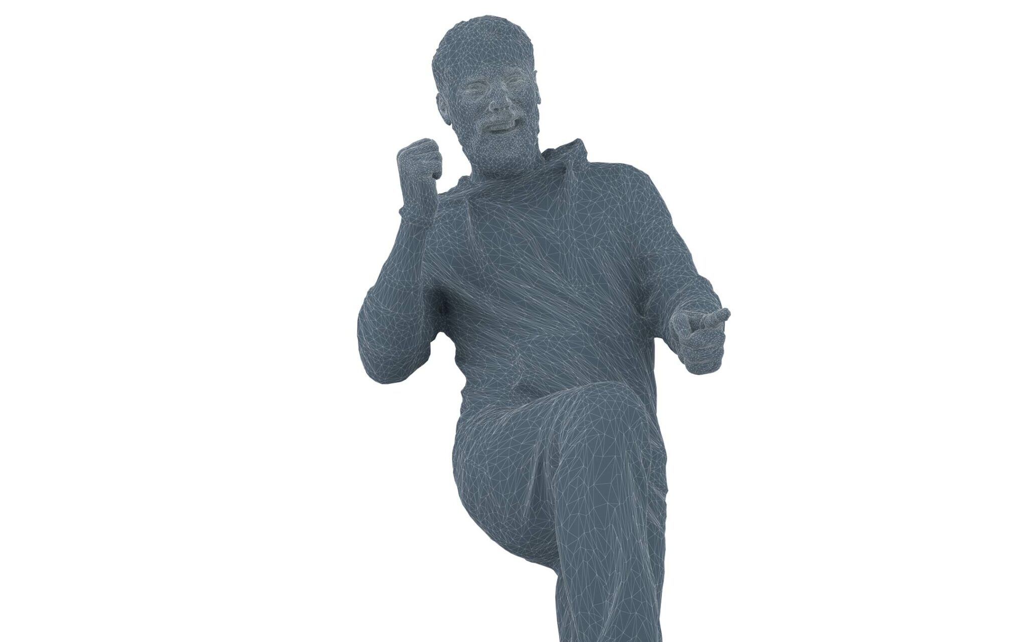 Beard fan man 3D Model - by Renderbot LLC