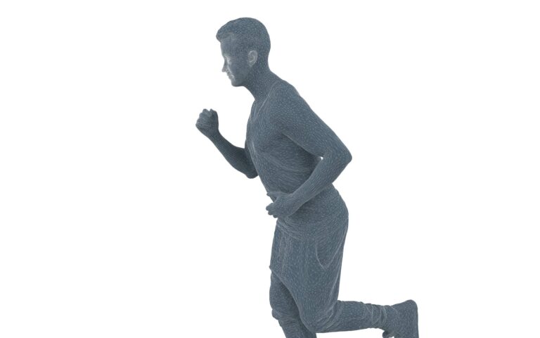 Sportsman running 3D Model - by Renderbot LLC