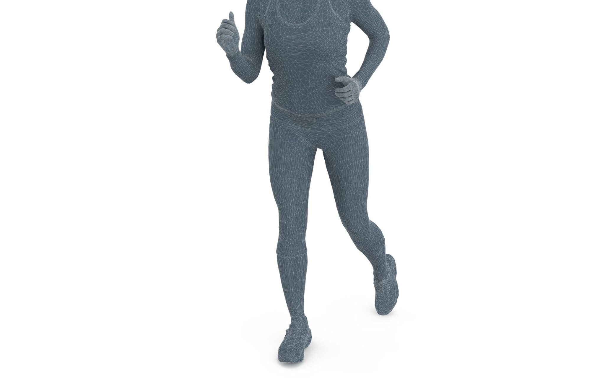 Fit girl running 3D Model - by Renderbot LLC
