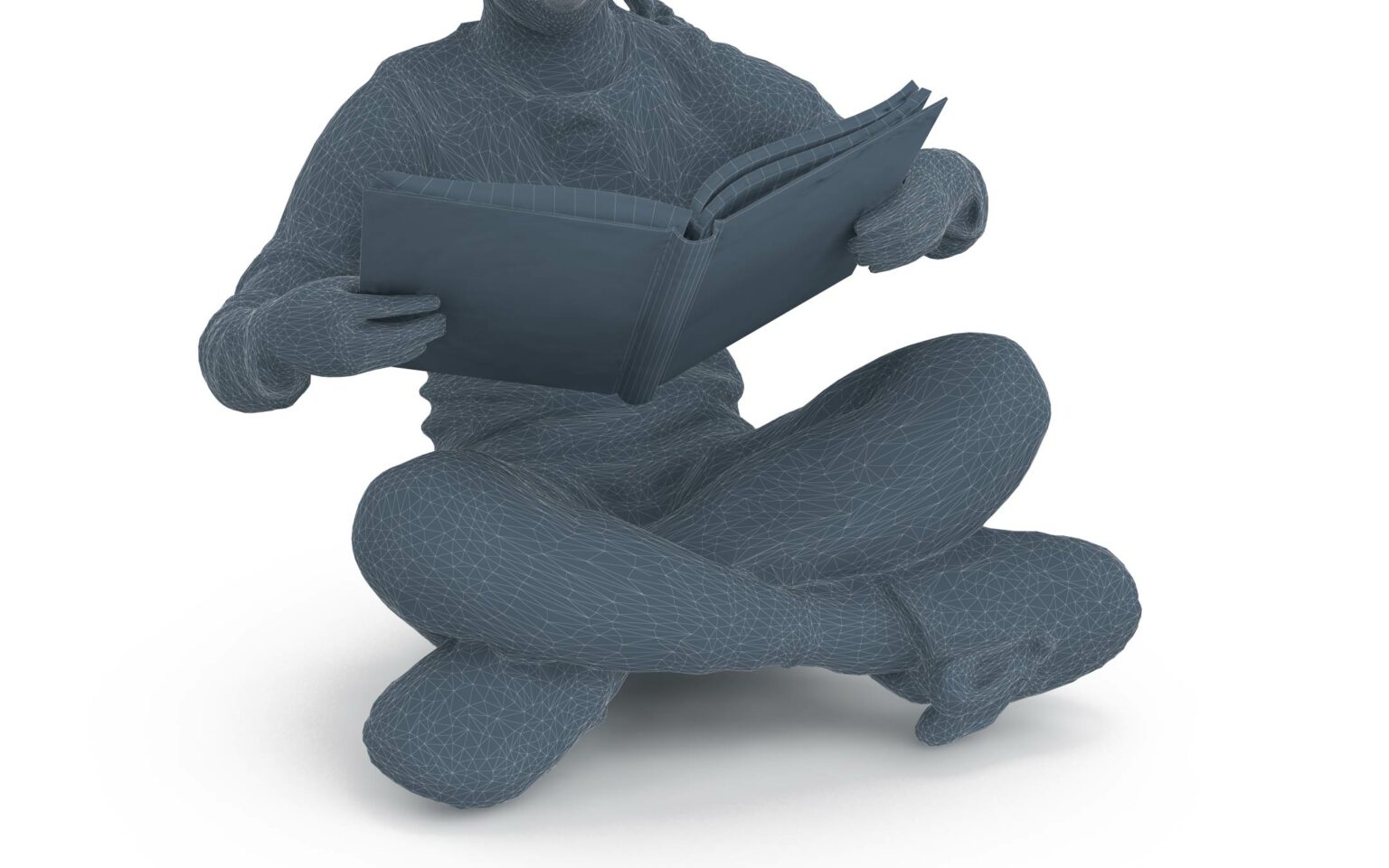 Girl reading 3D Model - by Renderbot LLC