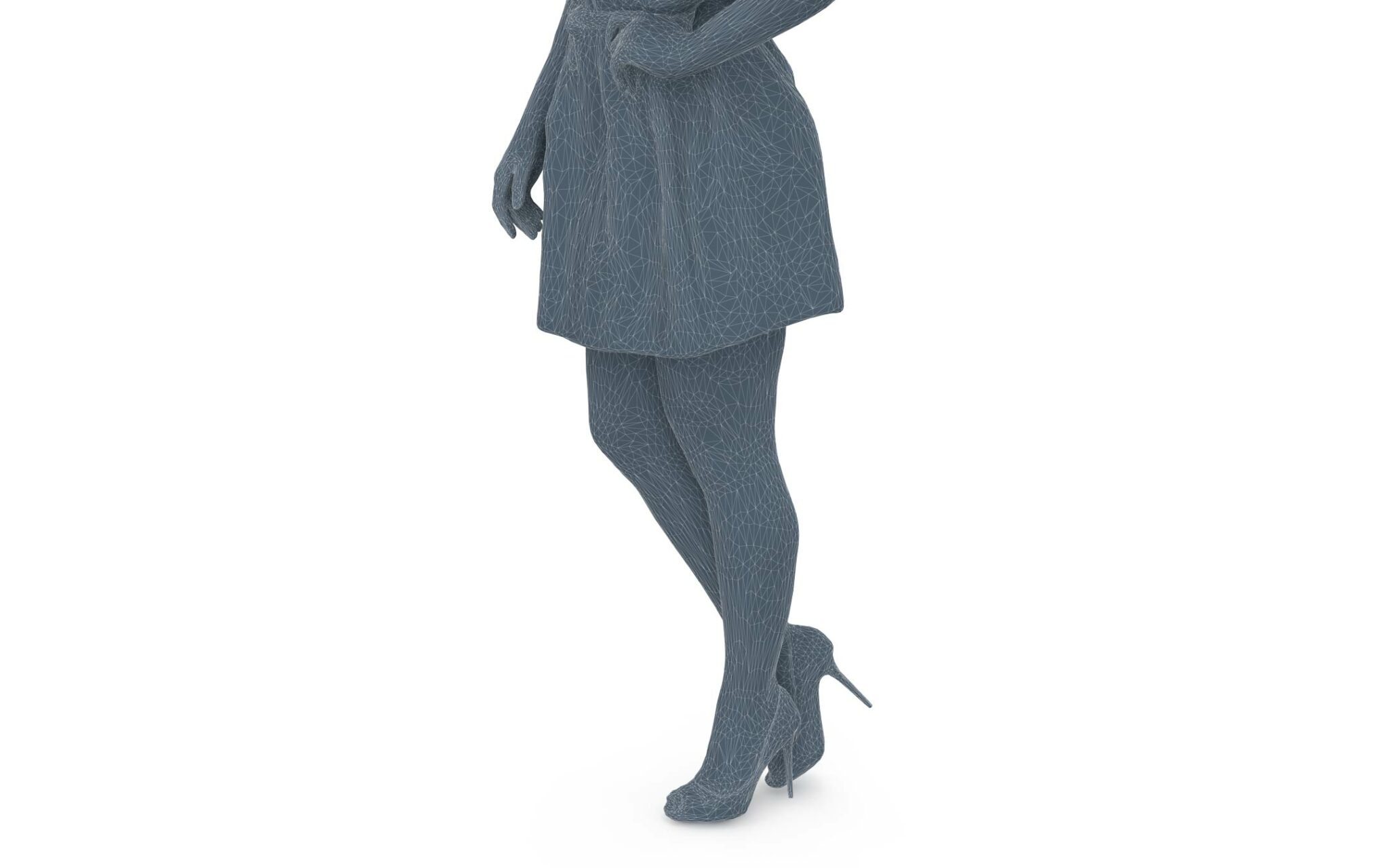 Casual girl standing 3D Model - by Renderbot LLC