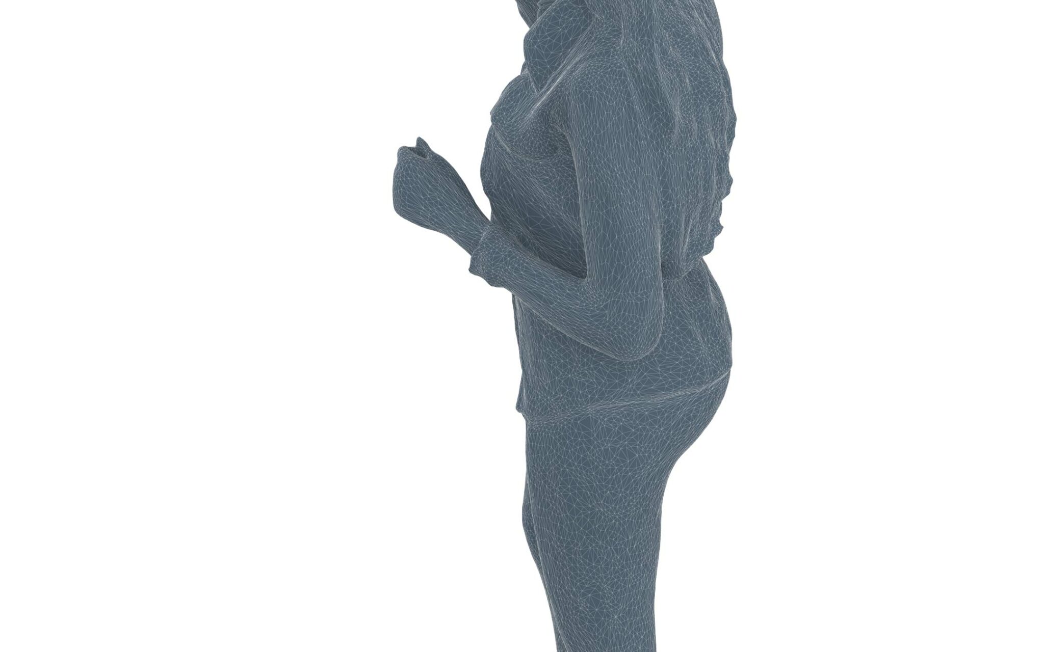 Girl pointing 3D Model - by Renderbot LLC