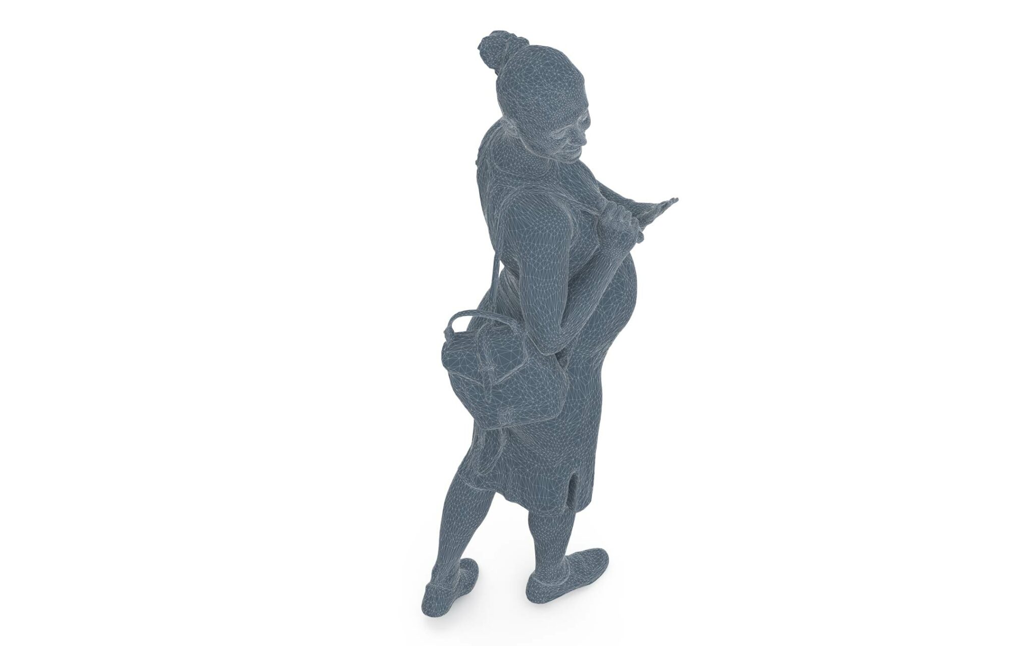 Pregnant woman walking 3D Model - by Renderbot LLC