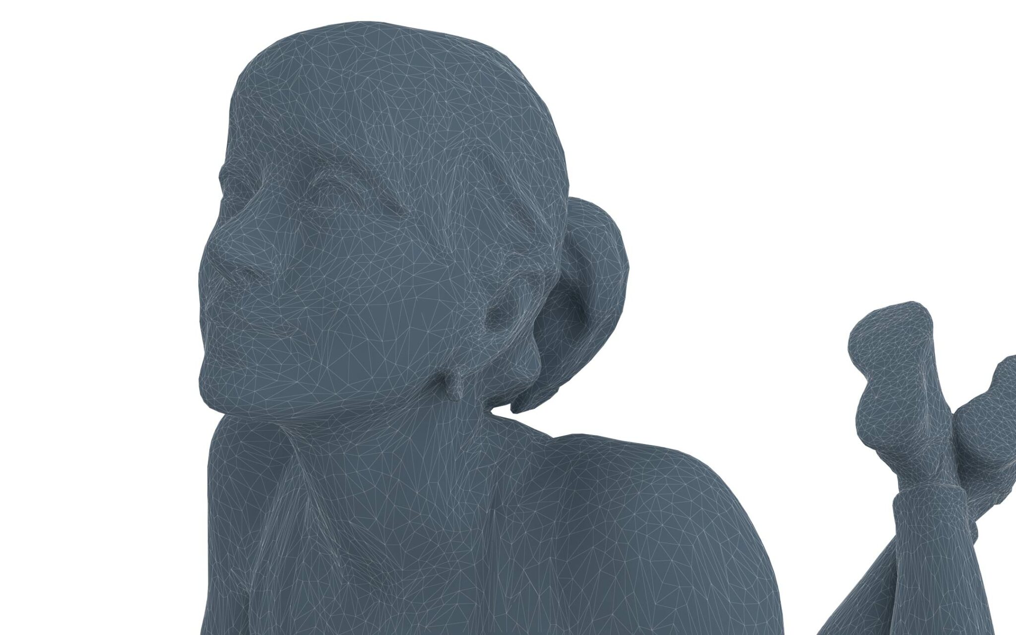 Fitness woman stretching 3D Model - by Renderbot LLC