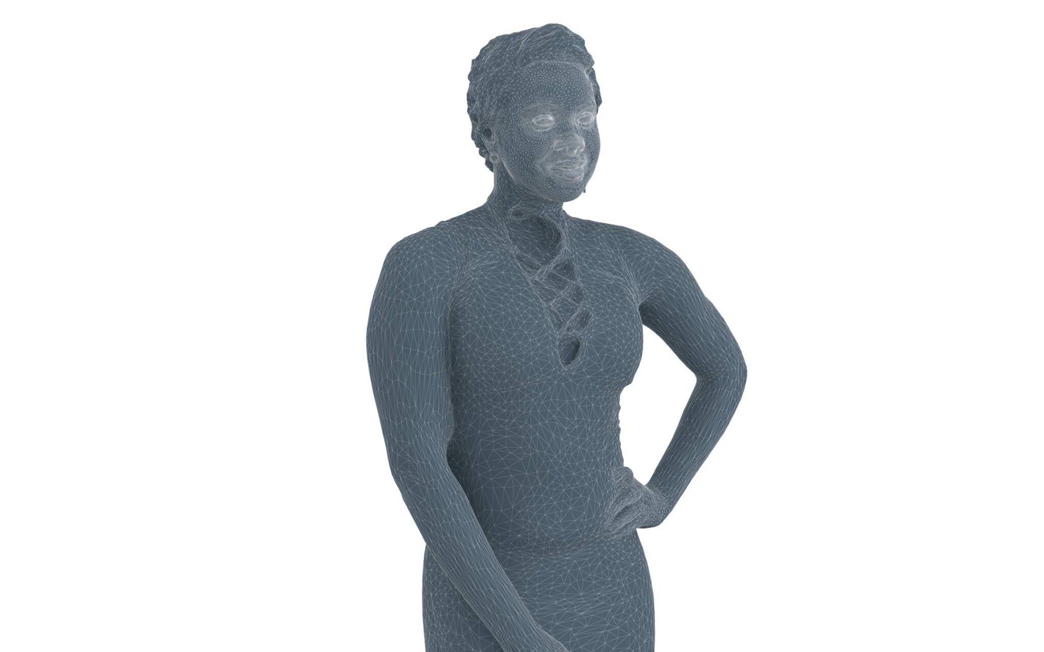 City woman posing 3D Model - by Renderbot LLC