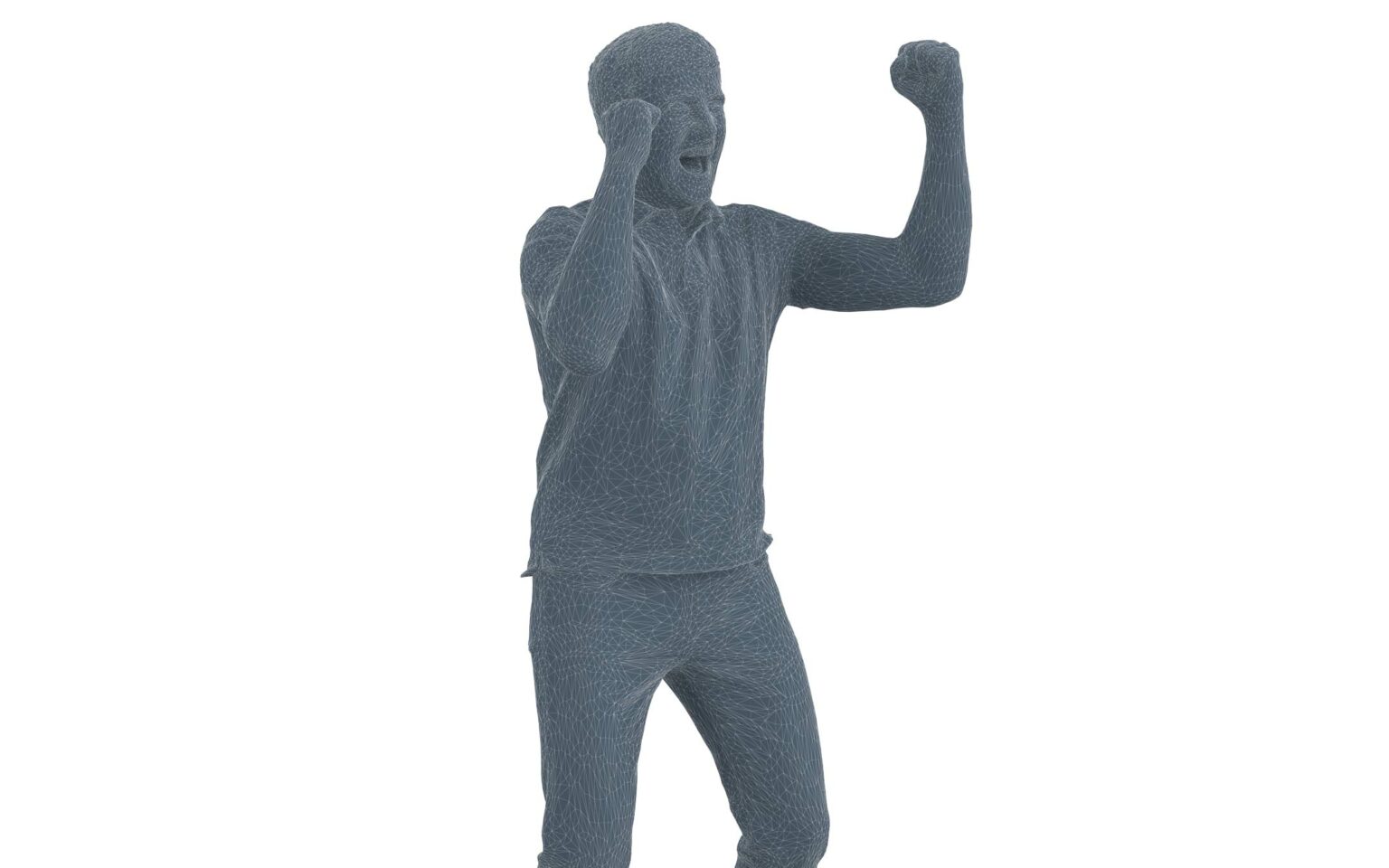 Fan man 3D Model - by Renderbot LLC