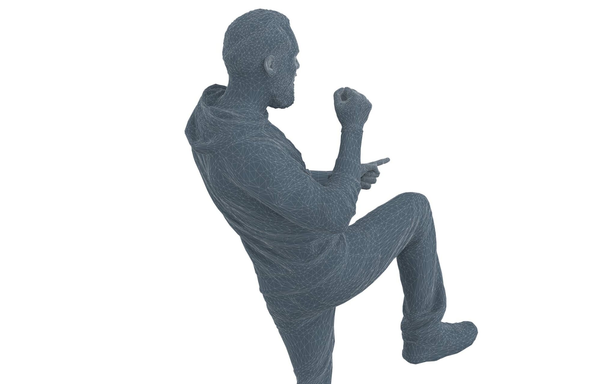 Beard fan man 3D Model - by Renderbot LLC