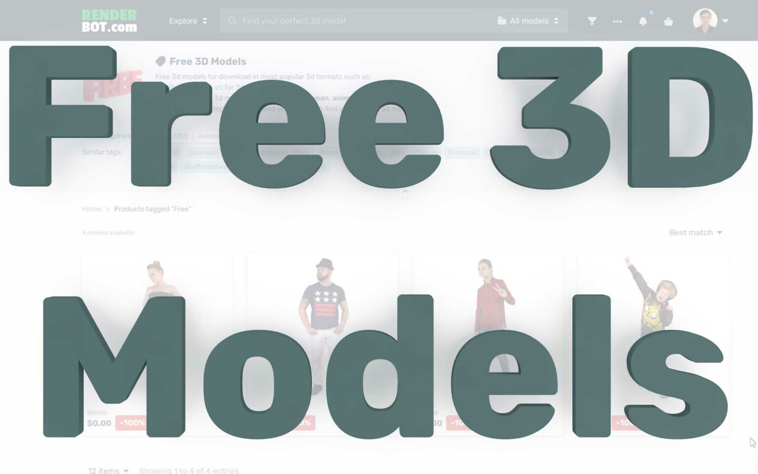 Case of free 3d models. How to download and use 3d models for free