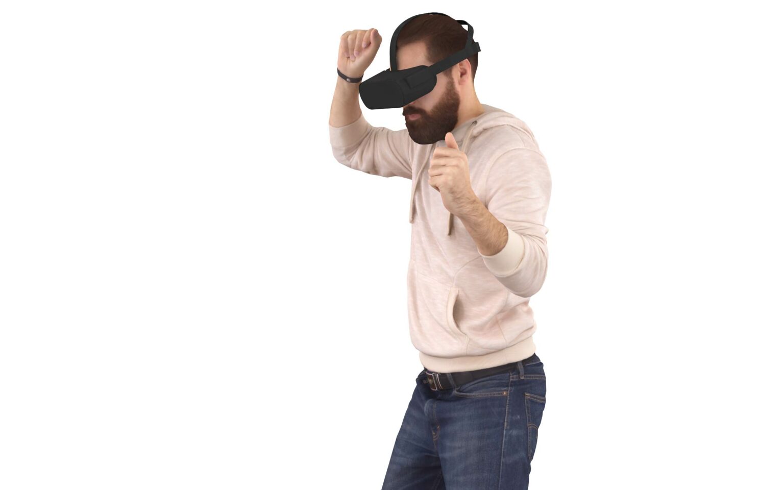 Man in vr glasses 3d model - by Renderbot LLC