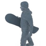 Snowboarder 3d collection scanned 3d model - Renderbot