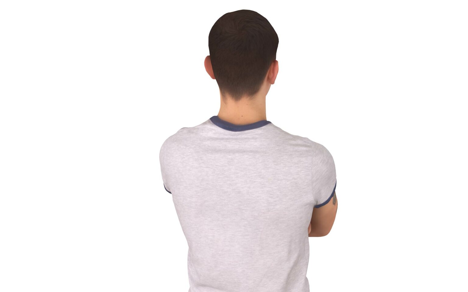 Standing 3d man scanned 3d model - Renderbot