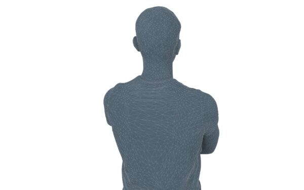 Standing 3d man scanned 3d model - Renderbot