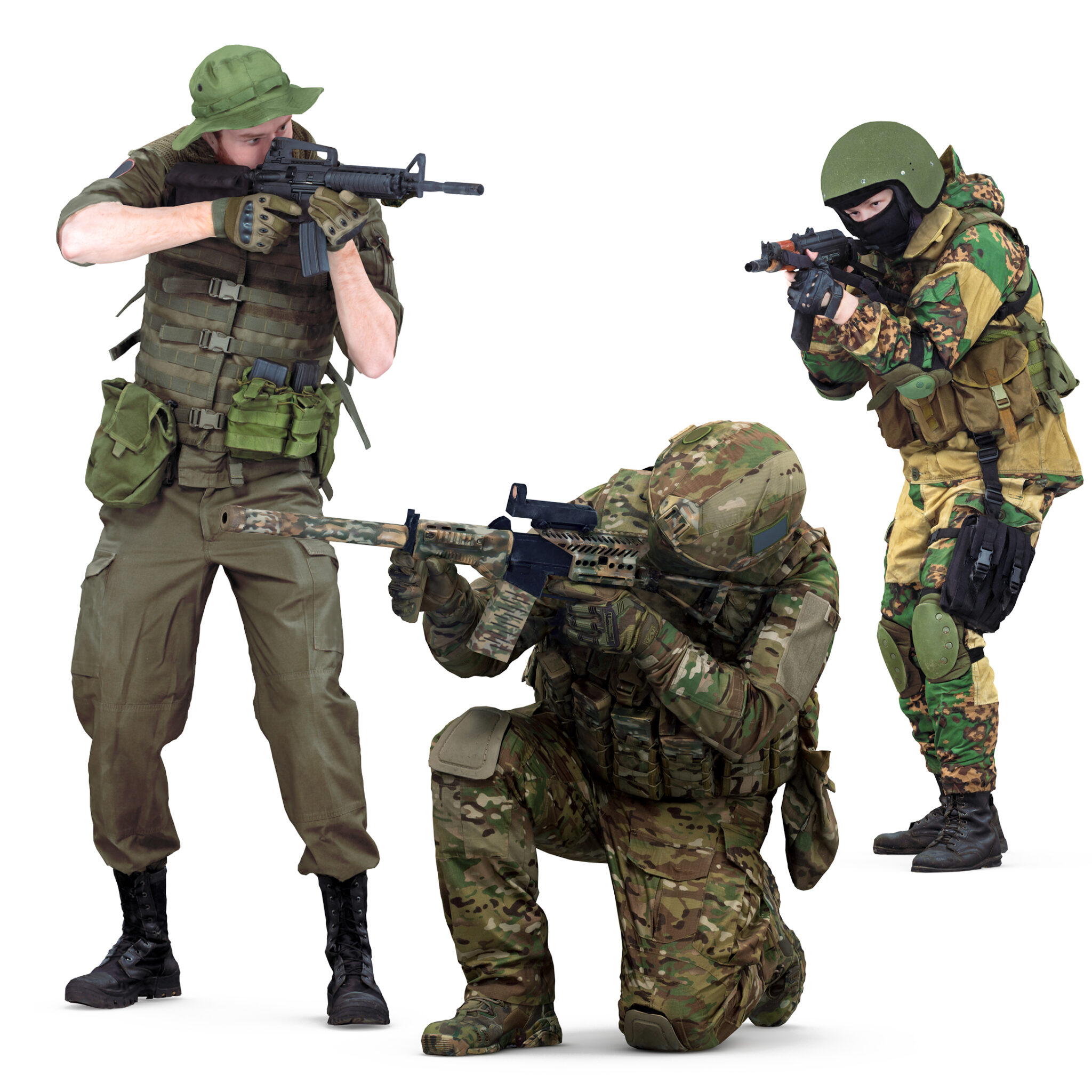 3d military men collection scanned 3d model - Renderbot