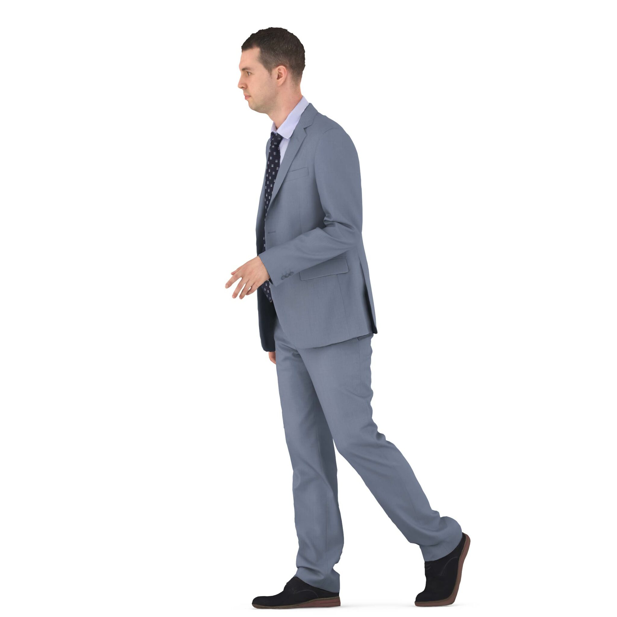 Businessman 3d walking scanned 3d model - Renderbot