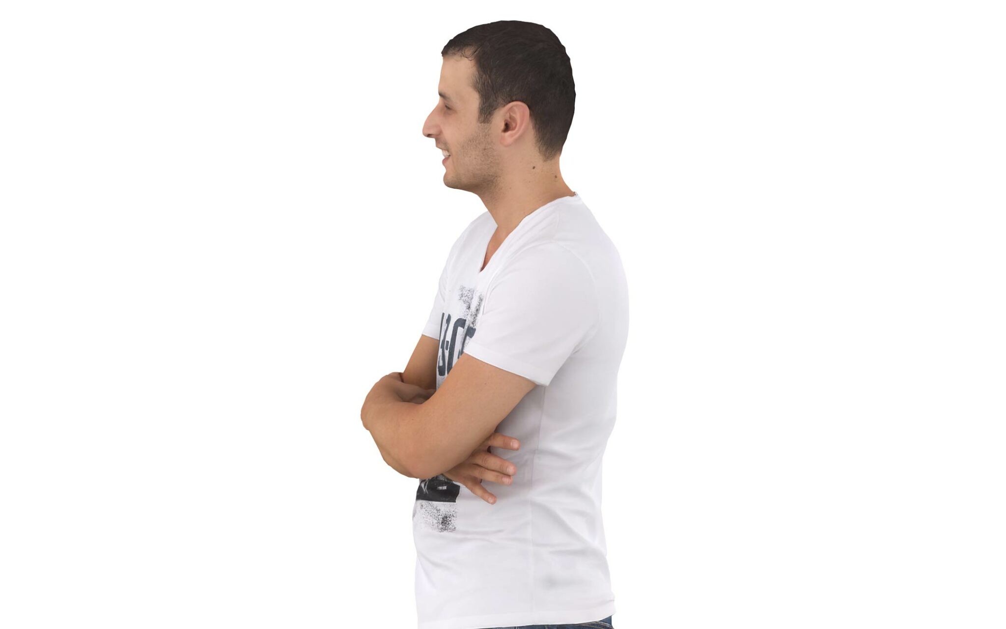 3d man closed pose scanned 3d model - Renderbot