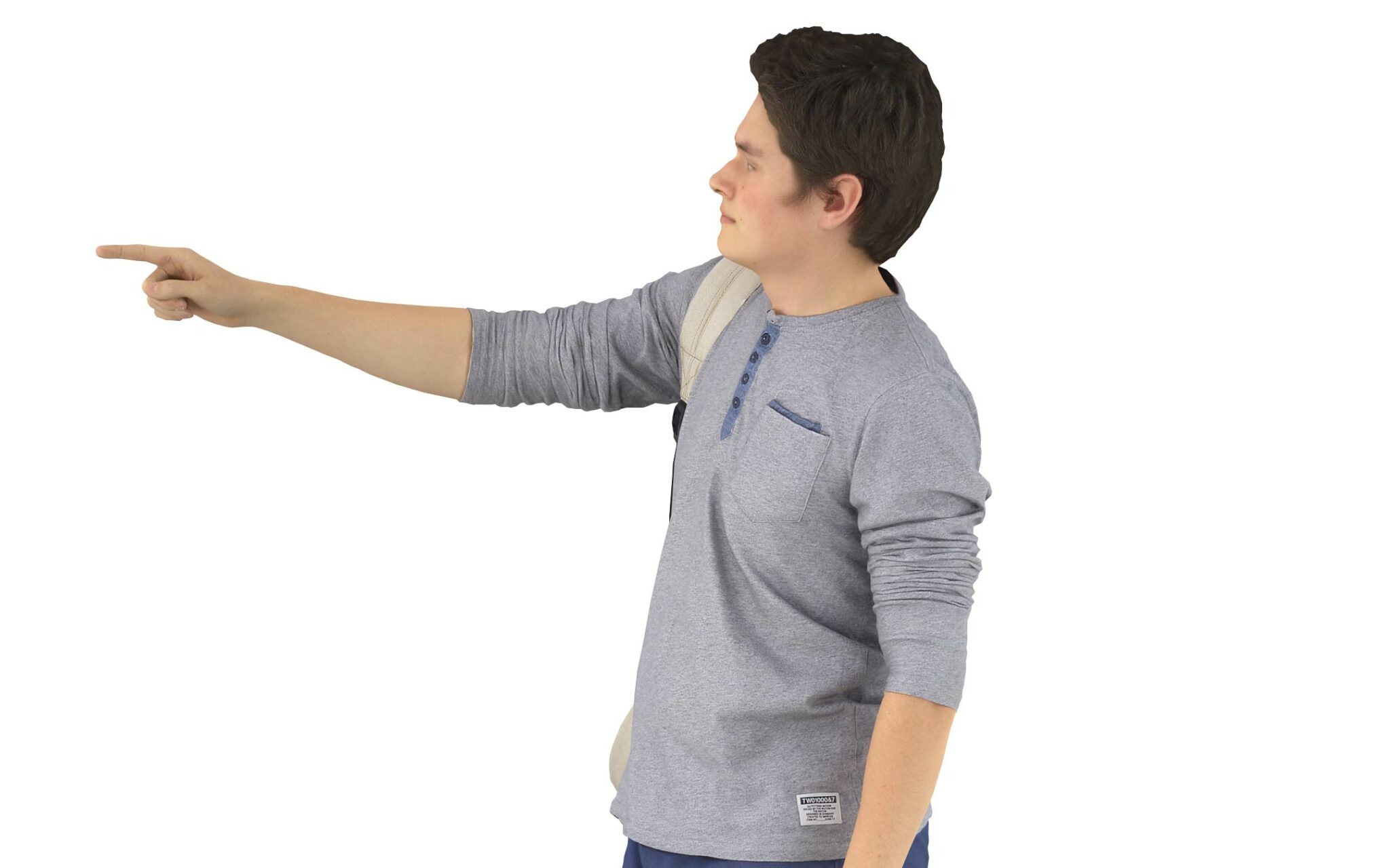 3d people gesticulate - scanned 3d models - Renderbot