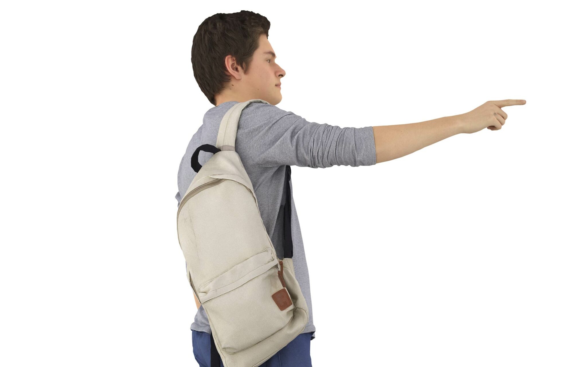 3d scanned guy pointing pose scanned 3d model - Renderbot